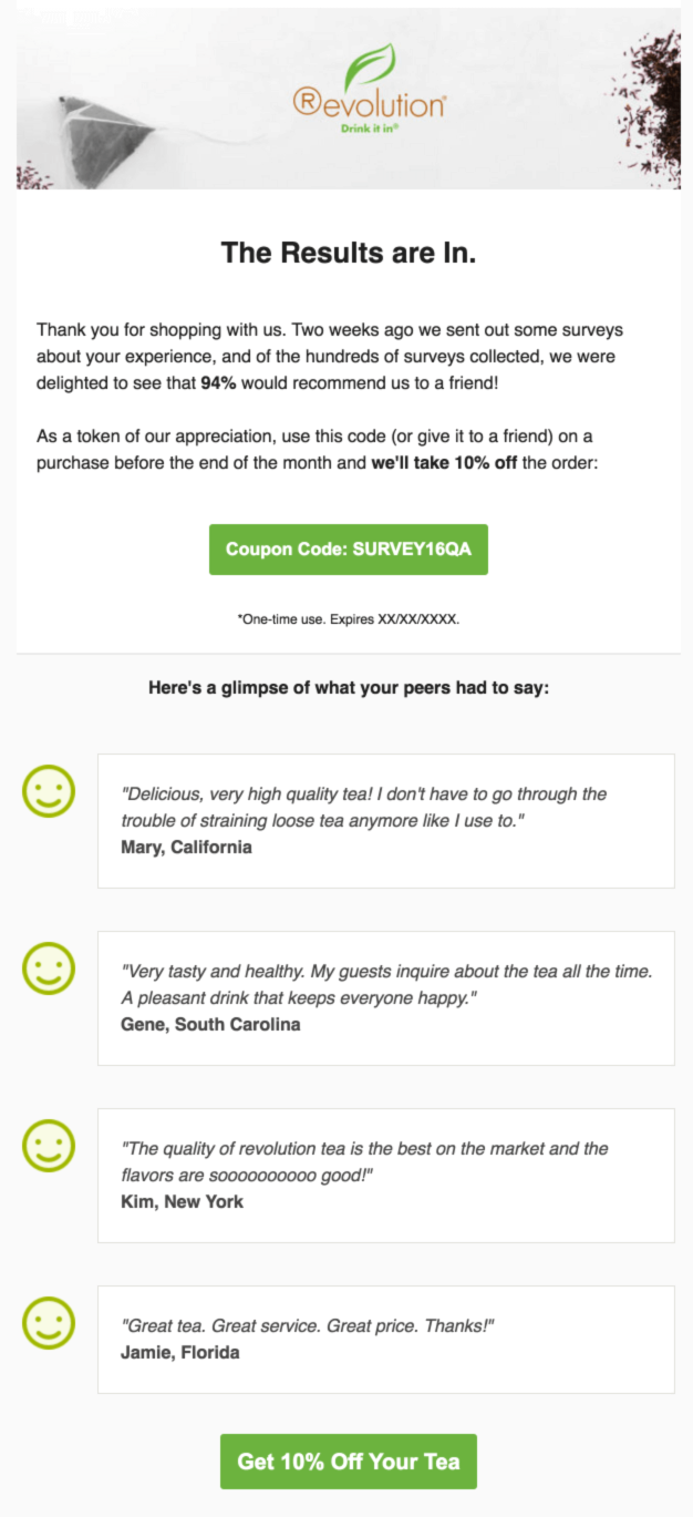Standout Customer Testimonial Email Examples and Subject Lines - Email ...