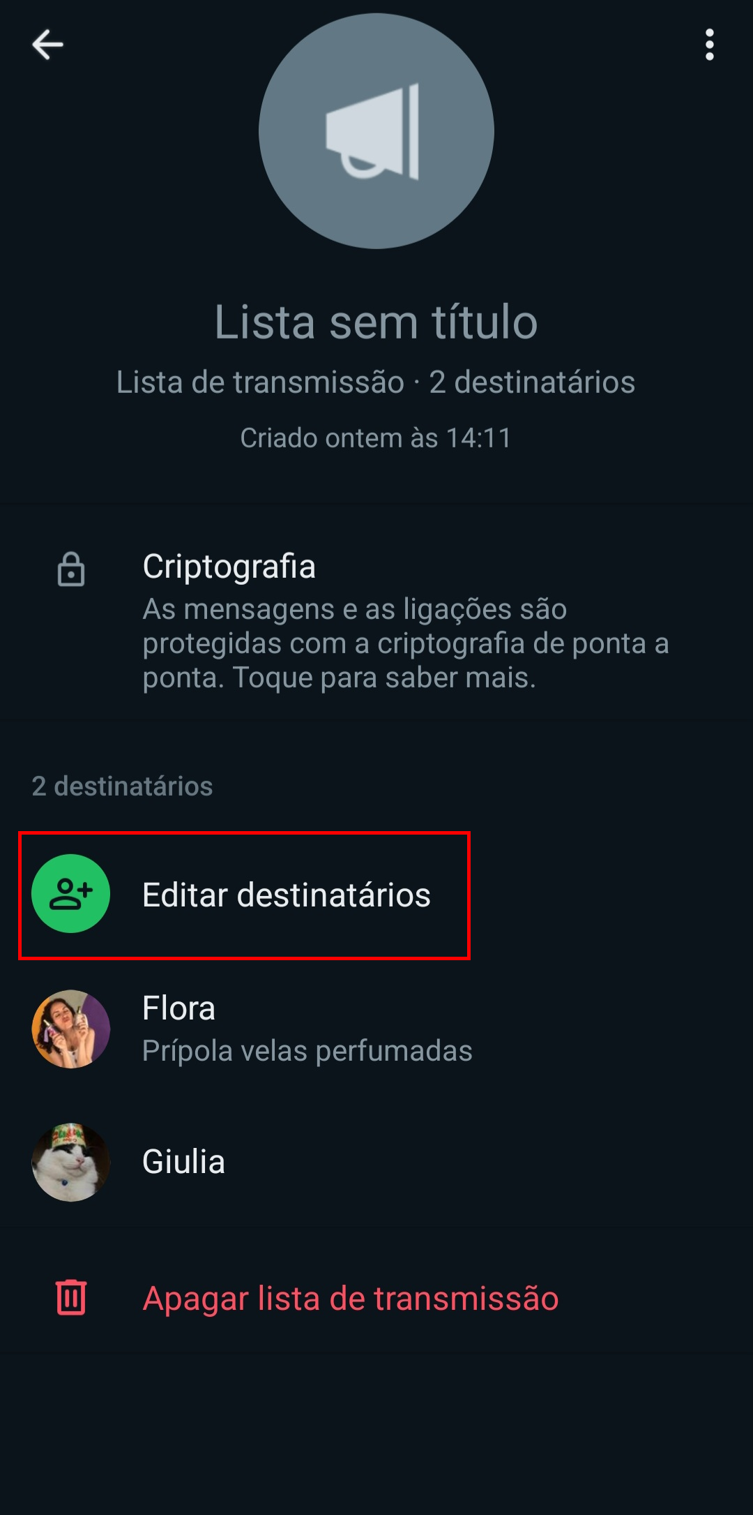 Como fazer uma lista de transmissão no WhatsApp